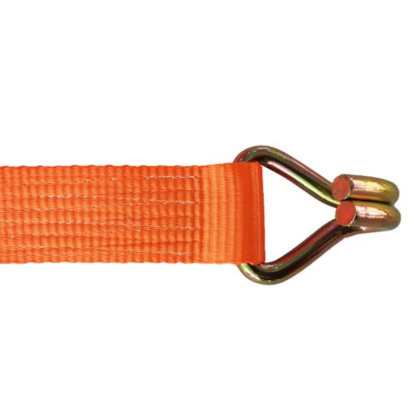Quality 50mm Width Webbing Tie Down Straps Car Trailer Tie Down Straps EN12195-2 for sale