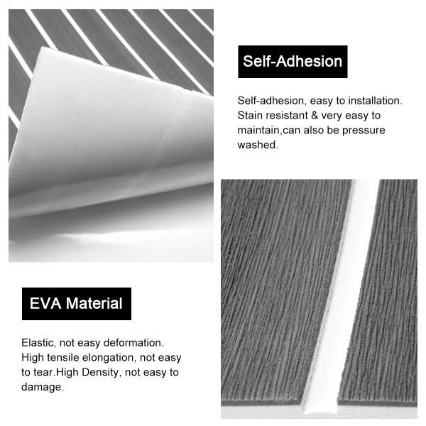Quality Brushed EVA Composite Decking for Marine Yacht Outdoor Floor Mat Below 10mm for sale