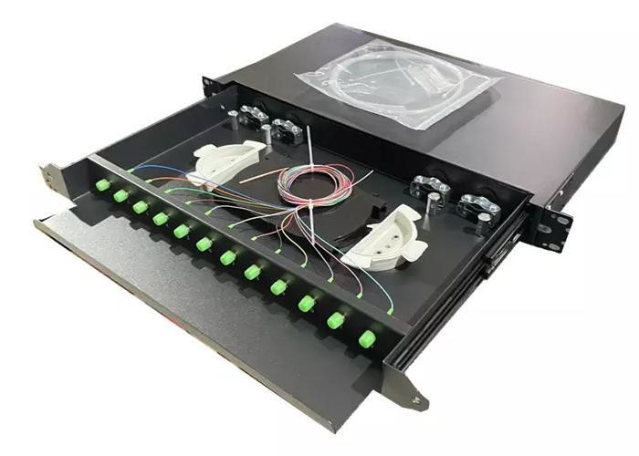 Quality ODF Fiber Optic Distribution Unit Box Fc Drawing Type 19inch for sale