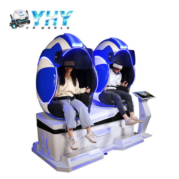 Quality 2 Seats Virtual Reality Game Machine Motion Simulator 9D Vr Egg Chair for sale