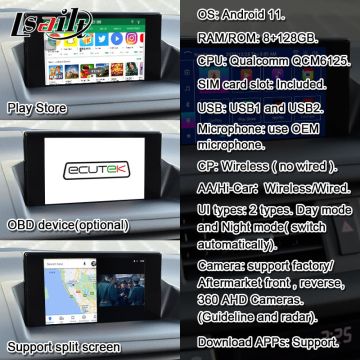 Quality Lsailt Wireless CarPlay Android Video Interface for Lexus CT CT200H 2014-2017 for sale