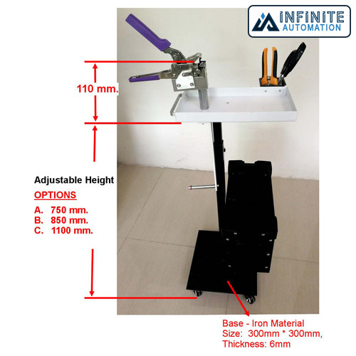 Quality Adjustable 750mm 850mm 1100mm Height Splice Cart SMT Spares Parts for sale