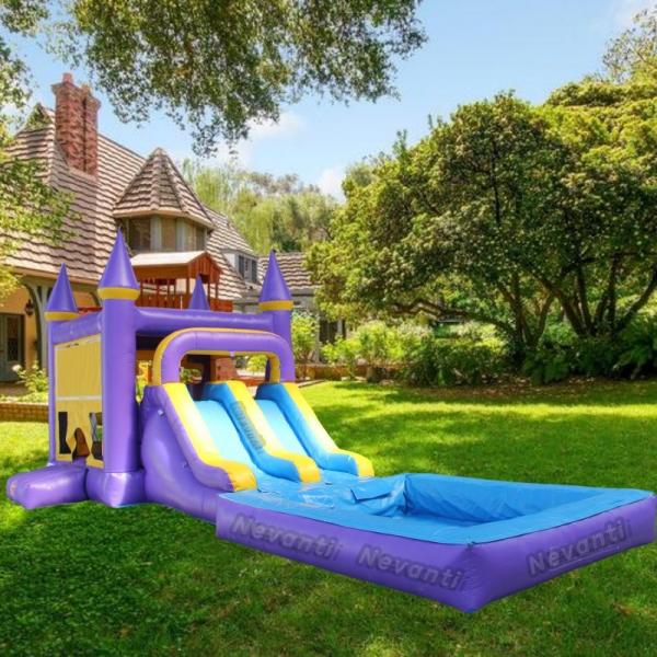 Quality School Occasion Inflatable Castle with Slide and Balloons Repair Kit Accessory Included for sale