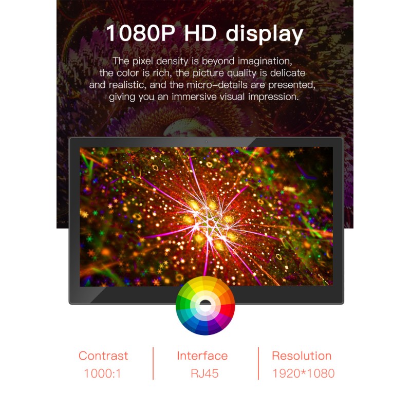 17.3-inch wall-mounted Android tablet display