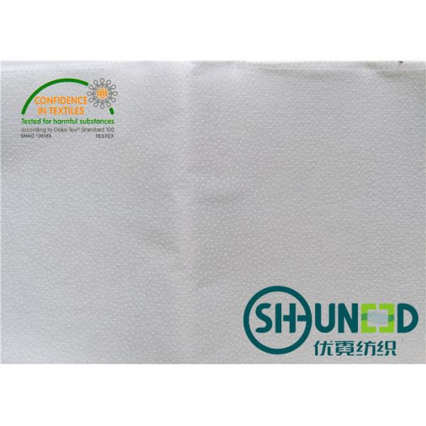 Quality nonwoven thermal bond interlining / double dot fusible / 100% polyester for sale
