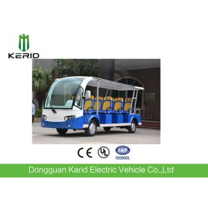 Quality 11 persons Battery Operated Electric Shuttle Bus 7.5KW 72V Motor for sale