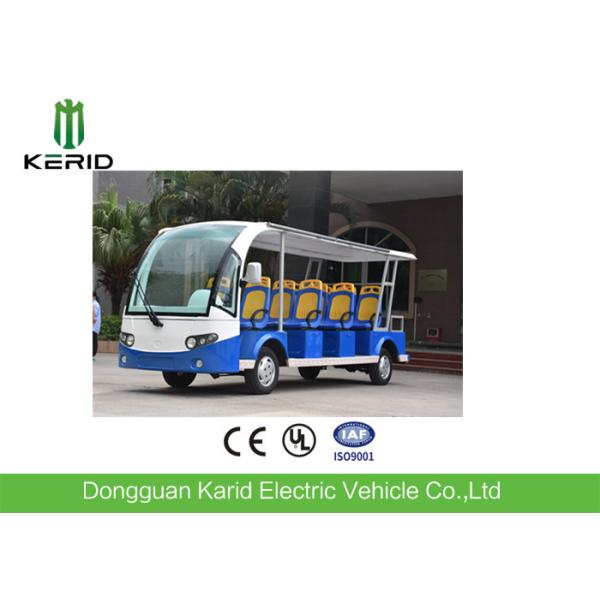 Quality 11 persons Battery Operated Electric Shuttle Bus 7.5KW 72V Motor for sale