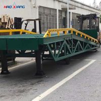 Quality Logistics Center Portable Forklift Ramp 10T Hydraulic Ramp For Container for sale