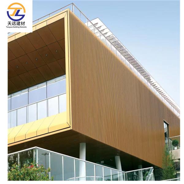Quality ODM Wood Grain Aluminium Strip False Ceiling Railing PVDF Coating for sale