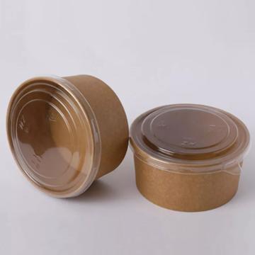 Quality Disposable Kraft Paper Bowl For Salad Or Rice for sale