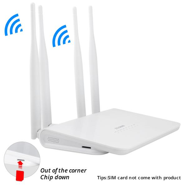 Quality 300mbps 4G Router With Sim Slot External Antenna RJ45 Interface for sale