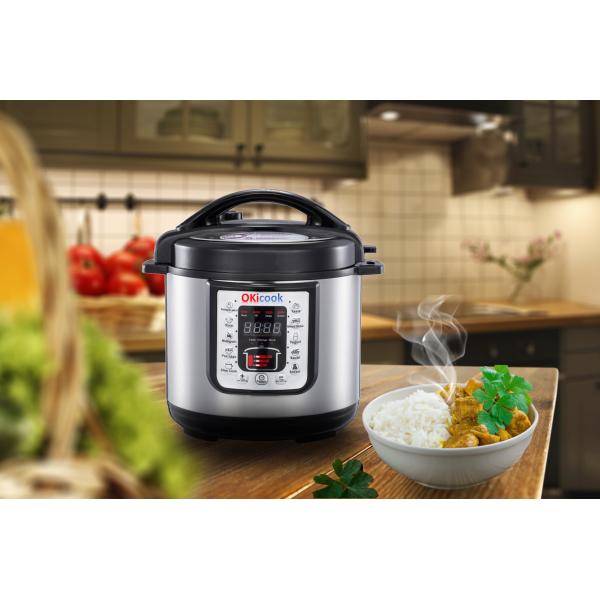 Quality Kitchen Appliance 1850W 6L Yogurt Pressure Cooker With Steamer for sale