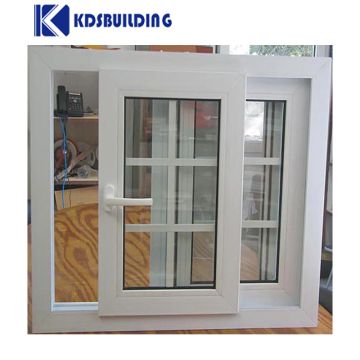 Quality KDSBuilding Plastic Windows Pvc Sample Design Double Glaze Upvc Slide Window for sale
