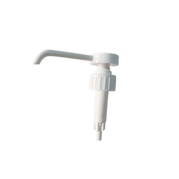 Quality Long Nozzle Plastic Syrup Pump Large Dose Gallon Dispenser Pump White for sale