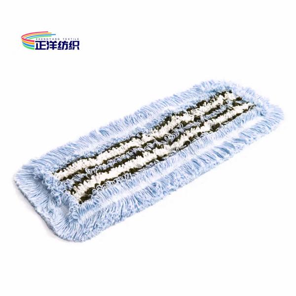 Quality 15x64cm Wet Dust Mop Blue Large Industrial Floor Cleaning for sale