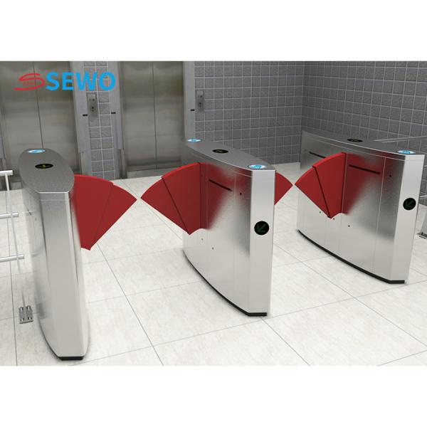 Quality Automatic Widened Passageway Flap Turnstile Gate For Community Pedestrian Access for sale