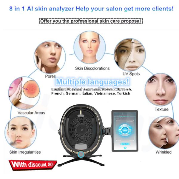 Quality Skin Analyzer with 36 Million Pixels Camera and Pigmentation Analysis Function for sale