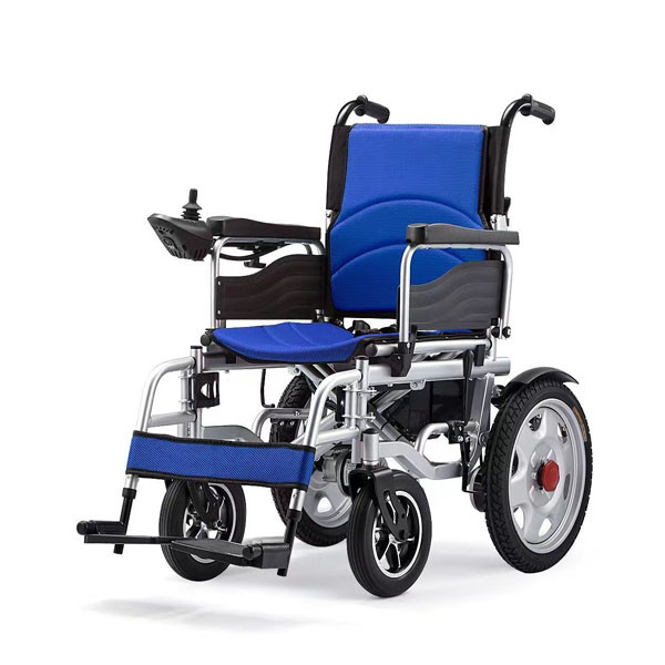 Quality Reinforced Lightweight Foldable Electric Wheelchair Chromed Steel Multi for sale