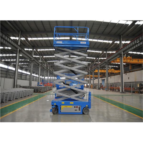 Quality Foldable Guardrail Hydraulic Scissor Lift 230kg Load Capacity Long Service Life With Safety Protection for sale