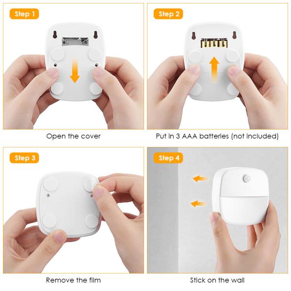 Quality 0.4W 3 Pack 40cm Dark Sensing Night Light 3200k Night Light For Bathroom for sale