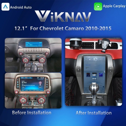 Quality VIKNAV 12.1" Car Radio For Chevrolet Camaro 2010-2015 Wireless Carplay Android for sale