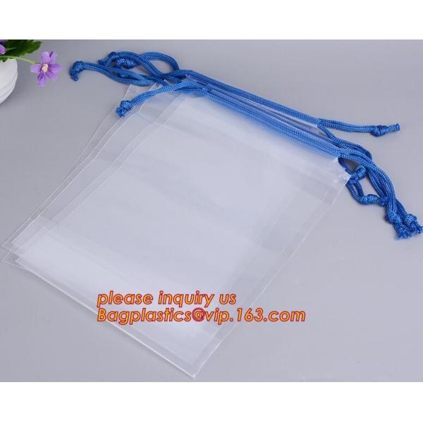 Quality biodegradable Customized Laundry Drawstring Poly Bag Plastic Laundry Bag For for sale