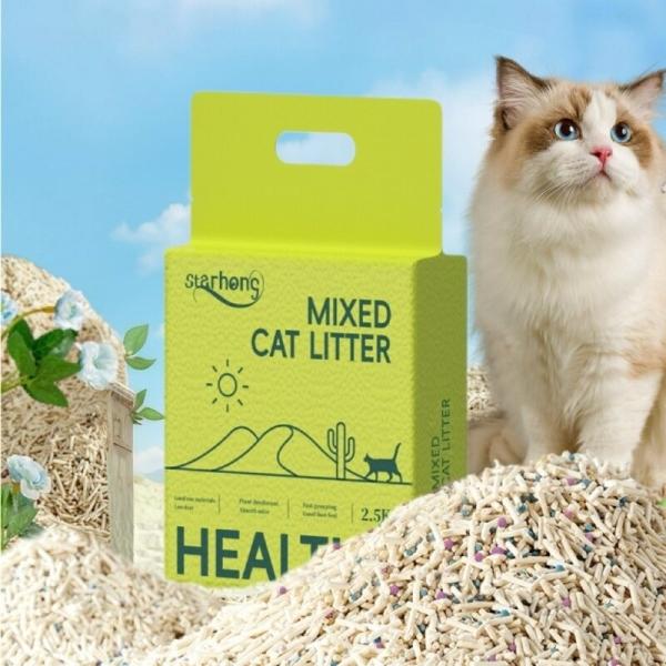 Quality Easy Clean Mixed Cat Litter Biodegradable Eco Friendly Tofu Cat Litter for sale