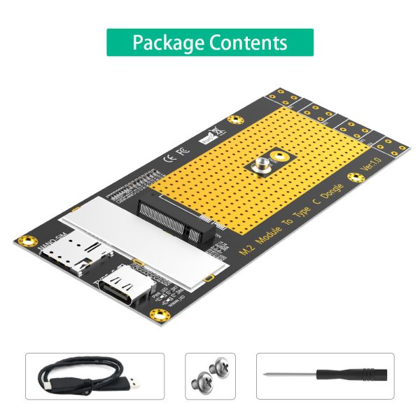 Quality Custom M.2 NGFF To Type C USB 3.0 Adapter For GM800 SIM8200 Module for sale