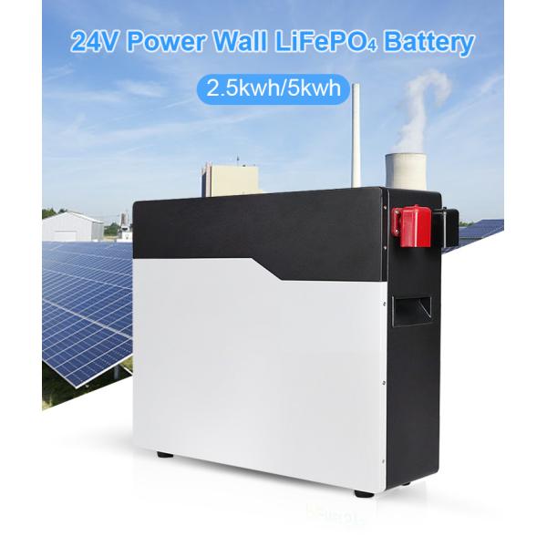 Quality 100Ah 200Ah Tesla Powerwall Solar System Lifepo4 24 Volt Lithium Ion Battery for sale