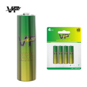 Quality 360Mins Dry Cell AA LR6 Zinc Manganese VP Alkaline Cell Battery AM3 OEM for sale