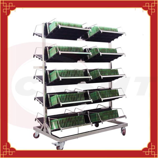 Quality PCB Board Hanging Stainless Steel ESD PCB Storage Rack 12 Hanging ODM OEM for sale