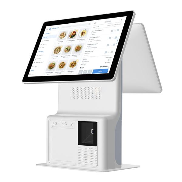 Quality Mini Dual Touch Screen Self Service Ordering Machine Ticket POS Kiosk for sale