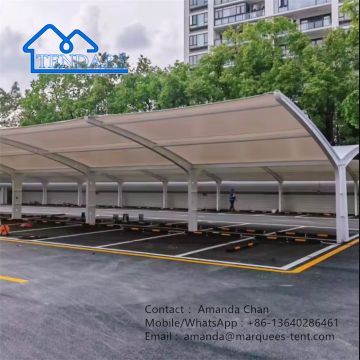 Quality Sail Shade Car Awning Tent Architectural Cantilever Shade Parking Shade for sale