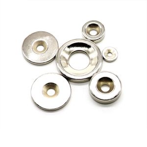 Quality Powerful Round Neodymium Magnets Industrial Rare Earth Magnets 5kgs Pull Force for sale