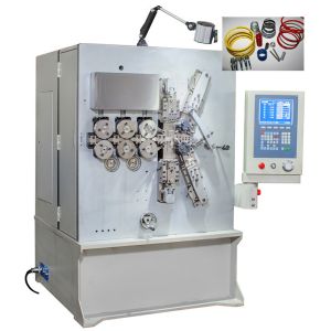 Quality 2.00 - 6.00mm Five Axis CNC Coil Spring Machine With Servo Motion System for sale