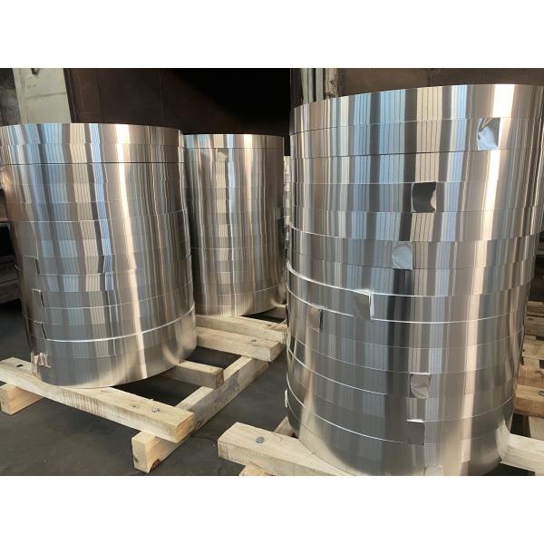 Quality Waterproof Sliver 1050/1060/1100/3003/3105/6061 Narrow Tape Mirror Finish Thin Aluminum Coil/strip With Pvc Film for sale