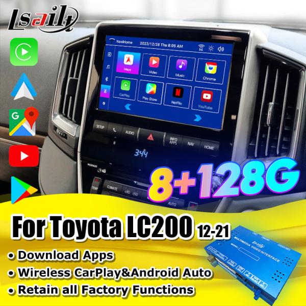 Quality Lsailt 8+128GB Android Infotainment Interface for Land Cruiser 2013-2021 LC200 with Wireless CarPlay , NetFlix, YouTube for sale