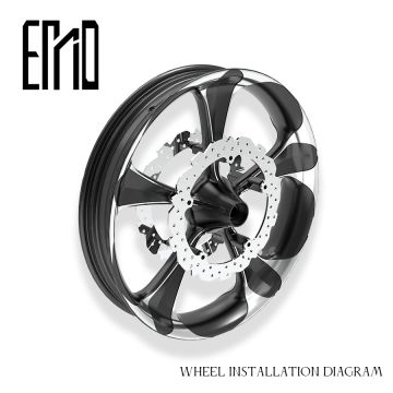 Quality INCA Custom Motorcycle Wheel LG-59 3D Hyperfine Turbo Style Wheels for sale