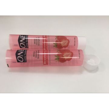 Quality 130g Transparent Plastic Barrier Laminated Toothpaste Tube With Smooth Screw for sale