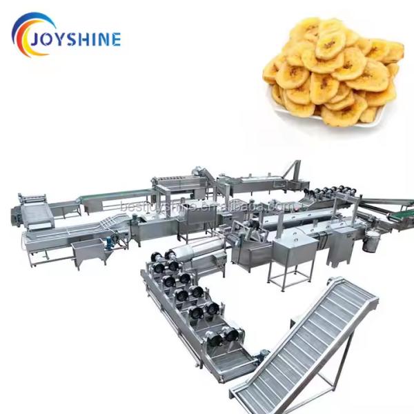 Quality 50kg/H-1000Kg/H Fully Automatic Fresh Banana Chips Production Line Plantain Chips Processing Machine for sale