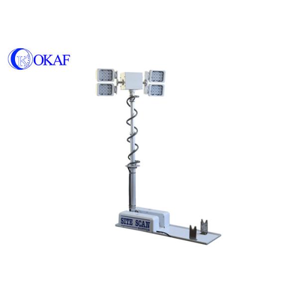 Quality Mobile LED Night Scan Light Tower , 1.8m Vehicle Mounted Light Tower Mast for sale