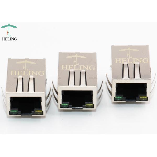 Quality 1000Mb RJ45 Ethernet Adapter Gigabit Standard Latch Down With EMI GRN / YEL LED for sale
