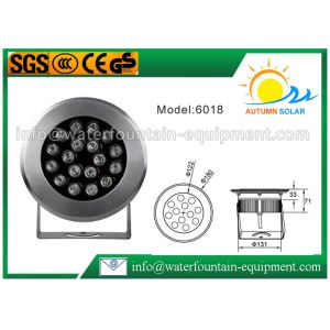 Quality Stainless Steel Underwater Aquarium Lights , Energy Saving Pond Fountain Lights for sale
