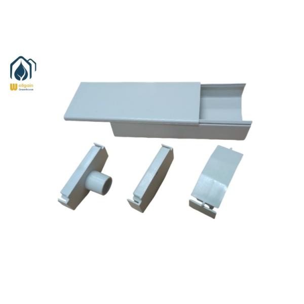 Quality Horizontal NFT Growing Systems Indoor Greenhouse Hydroponic Systems White for sale