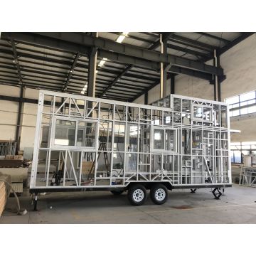 Quality Light Steel Frame Prefab Tiny House On Wheels With Small Terrace For Sale And for sale