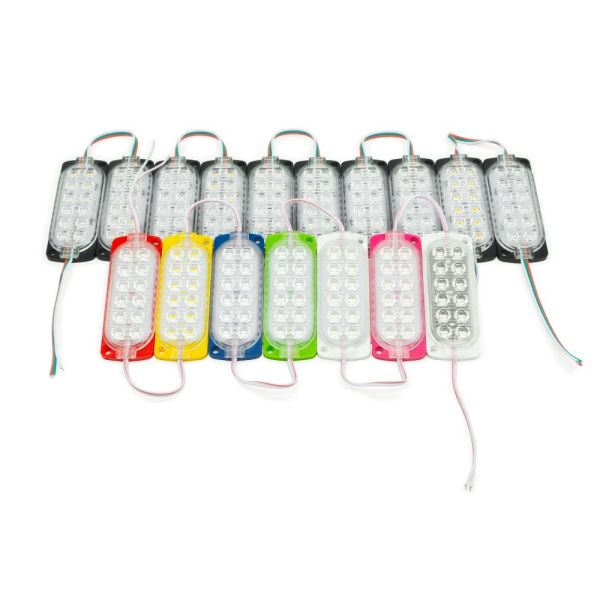 Quality Yellow Green Blue Pink Flash 12 Beam LED Module Light Accessories for sale