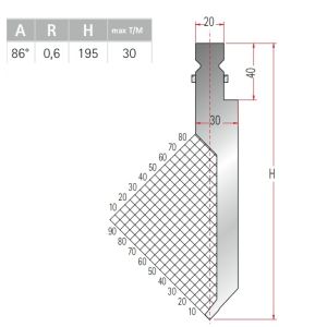 Quality 26mm Width Press Brake Punch For Sheet Metal Bending 0.02mm Precision for sale