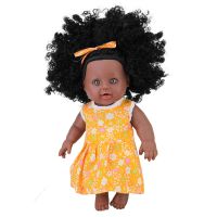 Quality Beauty Kids gift 35cm Vinyl Cute Reborn Dolls with Hand rooted mohair for sale