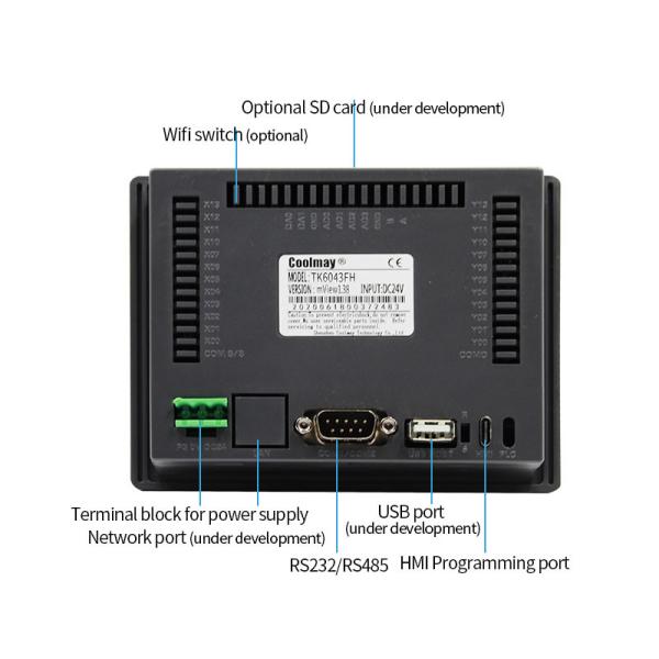 Quality PLC Protocol 72mA Resistive Touch Panel 480*272 Pixels 32 Bit CPU IP65 Class for sale