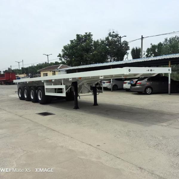 Quality Four Axle Container Flatbed Trailer For High Capacity Cargo Transport for sale